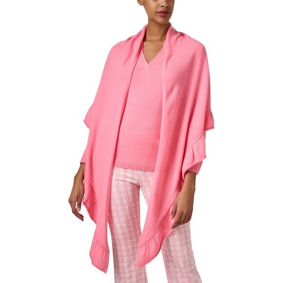 Kinross | Sweaters | Kinross Womens Ruffle Trim Cashmere Wrap | Poshmark